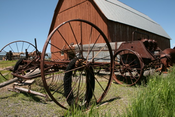 Barn with wheel - Trish Coates Blog